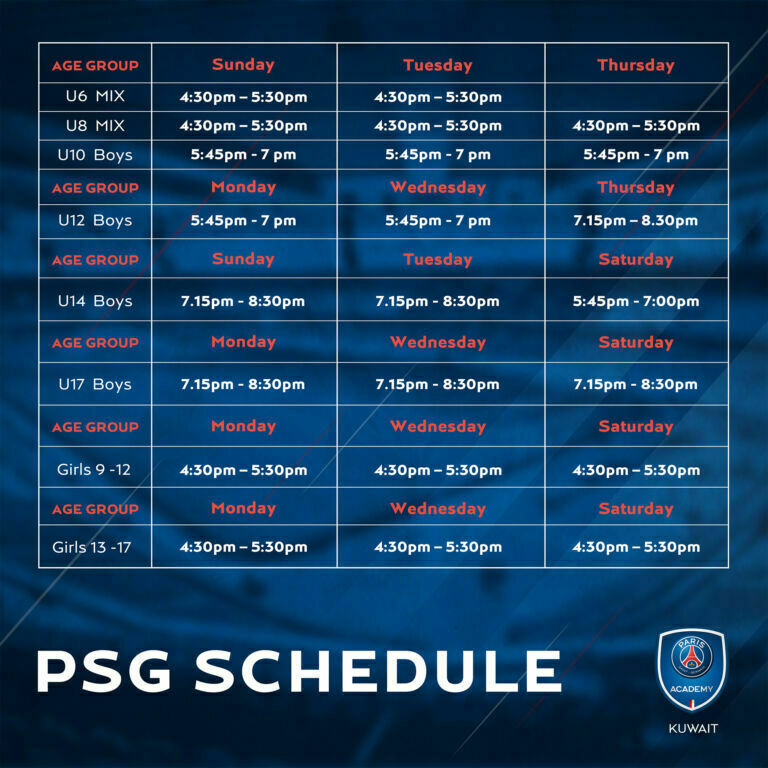 PSG Football Academy in Kuwait | Argan Bedaya